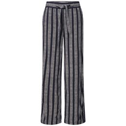 Street One Pants female size 38 Dark blue / White