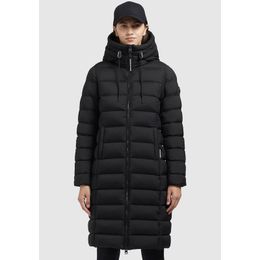 Khujo Damen Khujo Steppmantel &raquo;AETHE&laquo; Taschenbeutel aus Fleece schwarz L (40)