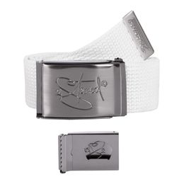 2Stoned Belt 'Classic Matt Bottle-Opener' male size 115 White