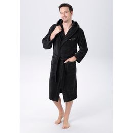 Bruno Banani Unisex-Bademantel &raquo;Daniel, ideal f&uuml;r Sauna & Spa, Hotelbademantel, Morgenmantel&laquo; 1 Stk. Damen & Herren Bademantel, lang, mit Taschen, S-5XL grau 