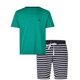 Phil & Co. Berlin Pyjama kurz Herren Gr&ouml;&szlig;e L gr&uuml;n