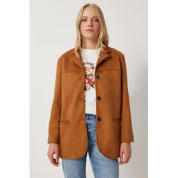 Happiness İstanbul Jacke Damen Gr&ouml;&szlig;e L cognac Sommerjacke