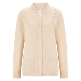 GOLDNER Strickjacke Damen Gr&ouml;&szlig;e 5XL creme