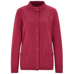 GOLDNER Strickjacke Damen Gr&ouml;&szlig;e 5XL bordeaux