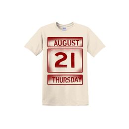 Oasis Shirt 'Oasis- Calendar Off T-Shirt' Herren Gr&ouml;&szlig;e M wei&szlig;
