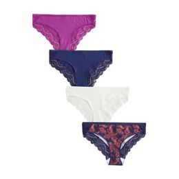 next Slip Damen Gr&ouml;&szlig;e XS navy / lila / rotviolett / wei&szlig;