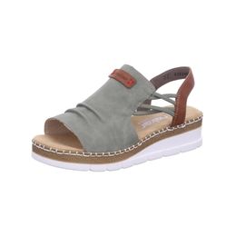 Rieker Sandale 'V1261 52' Damen Gr&ouml;&szlig;e 43 gr&uuml;n
