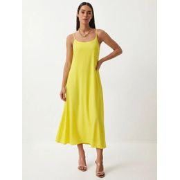 Happiness İstanbul Kleid 'Midi' Damen Gr&ouml;&szlig;e 38 zitronengelb Sommerkleid