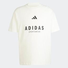 adidas Sportswear Performance Shirt 'ALL SZN GRAPHIC' male size M Black / White