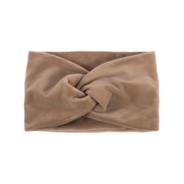 styleBREAKER Haarschmuck 'Samt Stirnband mit Twist Knoten' Damen Gr&ouml;&szlig;e One Size braun