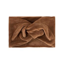 styleBREAKER Haarschmuck 'Samt Stirnband mit Twist Knoten' Damen Gr&ouml;&szlig;e One Size cognac