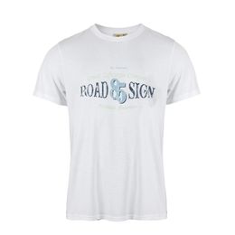 ROADSIGN australia Shirt 'T-Shirt Lifestyle mit Statement-Print, bequeme Passform, perfektes Basic-Shirt' Herren Gr&ouml;&szlig;e M wei&szlig;