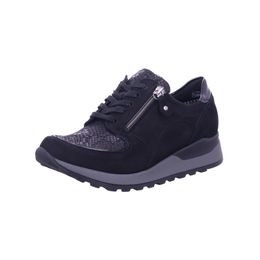 Waldl&auml;ufer WALDL&Auml;UFER Sneakers 'Schn&uuml;rschuh Damen H64007-307 001 Echtleder in schwarz' female size 37.5 Black