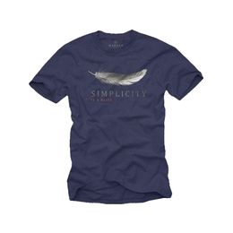 MAKAYA Shirt 'Feder' male size XL Blue