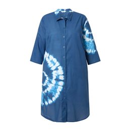 Angel of Style Bluse Damen Gr&ouml;&szlig;e 4XL hellblau / dunkelblau / wei&szlig;