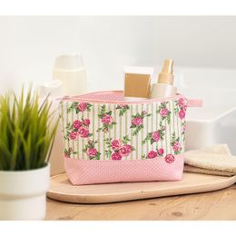 buttinette N&auml;hset "T&auml;schchen Rosen", wei&szlig;-rosa-gr&uuml;n