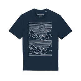 Watapparel T-Shirt Herren Gr&ouml;&szlig;e XXXL dunkelblau / wei&szlig;
