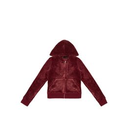 Juicy Couture Zip-Up Hoodie female size S Burgundy