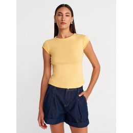 Dilvin Shirt female size L Lemon yellow