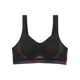 Triumph Triaction Bra 'Cardio Flow' female size 80 Black