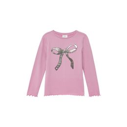 s.Oliver Shirt girl size 104/110 Silver grey / Pink / Black