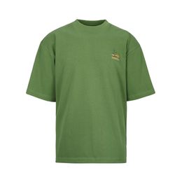 Spitzbub T-Shirt Herren Gr&ouml;&szlig;e XXL beige / gr&uuml;n / oliv