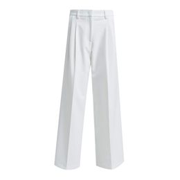 Milano Italy Bundfaltenhose mit B&uuml;gelfalte Damen Gr&ouml;&szlig;e 44 wei&szlig;