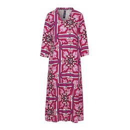 Street One Kleid Damen Gr&ouml;&szlig;e 40 pink / rot / schwarz / wei&szlig; Sommerkleid