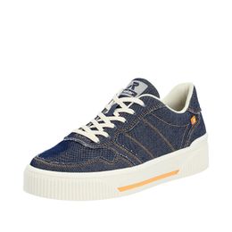 Rieker Sneaker Damen Gr&ouml;&szlig;e 38 blue denim / orange / wei&szlig; Sommerschuhe