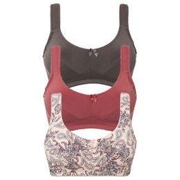 bonprix BH Damen Gr&ouml;&szlig;e 100 schlammfarben / mauve / ros&eacute; / bordeaux