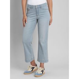 Heine Damen 5-Pocket-Jeans, Blau, Gr. 48, Kurze Jeans, Material: Baumwolle