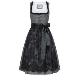 Trachtenhof N&uuml;bler Dirndl 'Midi Dirndl Leo' female size 36/38 Silver