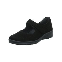 Semler Classic Flats 'Schn&uuml;rschuh Damen X2075-042-001 Echtleder in schwarz' female size 40.5 Black