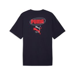 Puma Performance Shirt 'Ess' male size M Navy / Grey / Red
