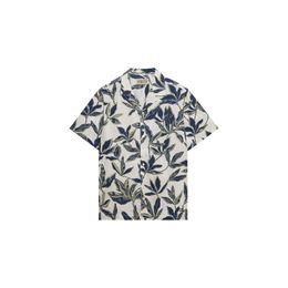 Superdry & Co Button Up Shirt 'Cabana' male size S Cream / Navy / Khaki