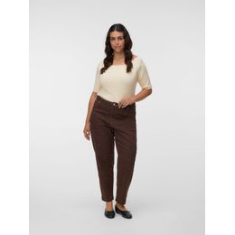 Vero Moda Curve Jeans 'VMCTessa' Damen Gr&ouml;&szlig;e 35/36 braun / dunkelbraun