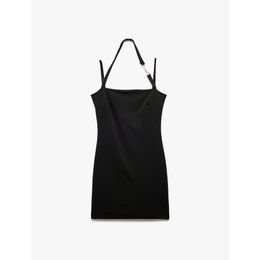 KOTON Kleid Damen Gr&ouml;&szlig;e 36 schwarz Sommerkleid