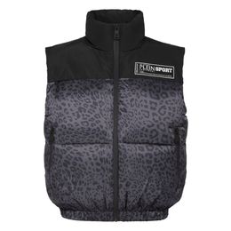 Plein Sport Weste 'Leopard' Damen Gr&ouml;&szlig;e XS schwarz