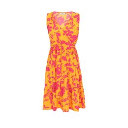 Aleida Kleid Damen Gr&ouml;&szlig;e 40 gelb / dunkelpink Sommerkleid