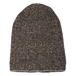 styleBREAKER M&uuml;tze 'Melierte Feinstrick Beanie M&uuml;tze mit Fleece' Damen Gr&ouml;&szlig;e 54/64 dunkelbraun