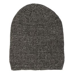 styleBREAKER M&uuml;tze 'Melierte Feinstrick Beanie M&uuml;tze mit Fleece' Damen Gr&ouml;&szlig;e 54/64 grau
