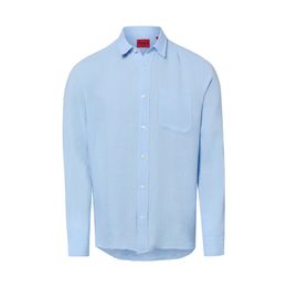 Hugo Button Up Shirt 'Ermano' male size L Light blue
