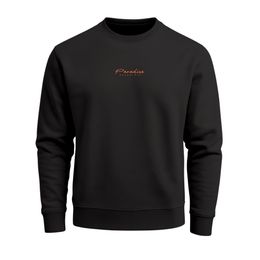Neverless Sweatshirt 'Palms Beach' Herren Gr&ouml;&szlig;e S orange / schwarz