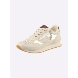 Heine Damen Sneaker, Braun, Gr. 38, Sneakers & Schn&uuml;rer, Material: Synthetik