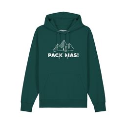 Watapparel Sweatshirt ' Pack mas! ' male size XL Petrol / mottled white