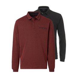 Casamoda Shirt 'Basic' Herren Gr&ouml;&szlig;e XXL weinrot / schwarz