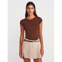 Dilvin Shirt female size L Chestnut brown