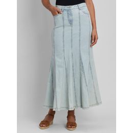Heine Damen Jeansrock, Blau, Gr. 34, Lange R&ouml;cke, Material: Baumwolle