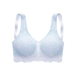 NUANCE by LASCANA Bra female size 80 Light blue / White
