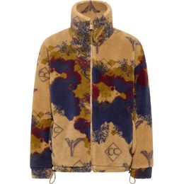 Carlo Colucci Between-Season Jacket 'Dissertori' male size 4XL Beige / Blue / Red